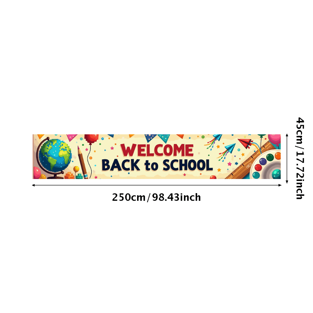 LUUFILx Colorful Welcome Back to School Banner Background Party ...
