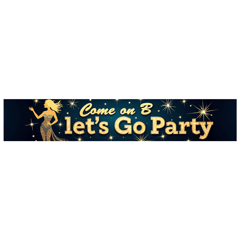LUUFILx Come on Lets Go Party Backdrop Stars Background Banner for ...