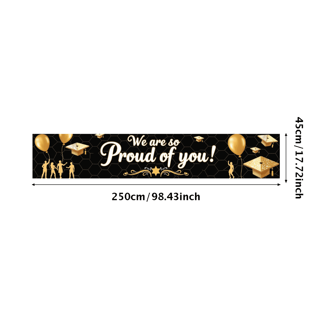 LUUFILx Congratulations Banner Graduation Party Decoration We Are So ...