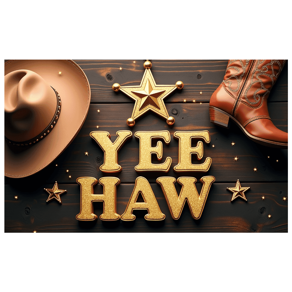 LUUFILx Cowboy Theme Party Western Backdrop Banner Photography Props ...