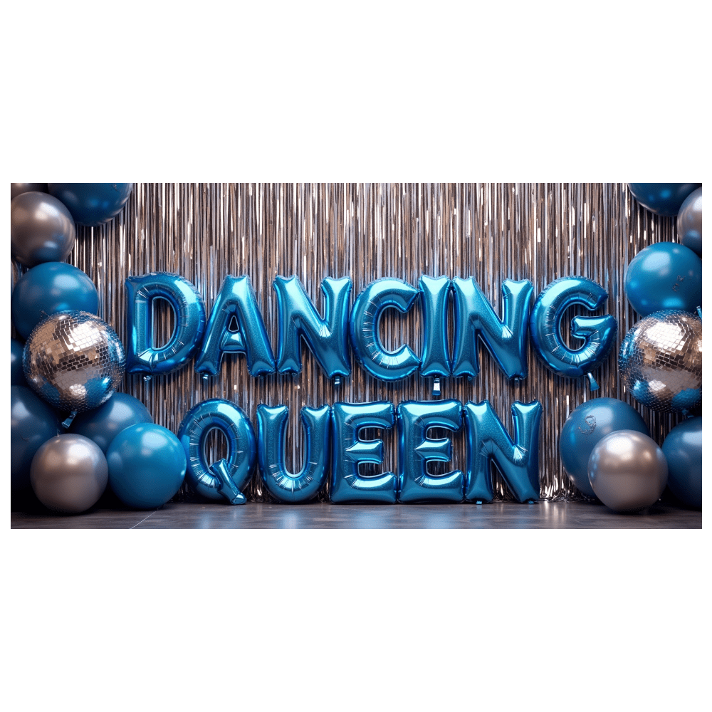 LUUFILx Dancing Queen Party Banner with Balloons Disco Theme Backdrop ...
