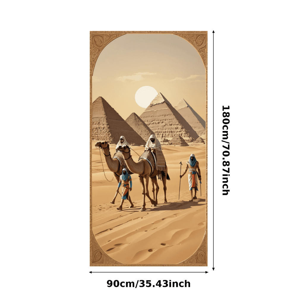 LUUFILx Egyptian Themed Desert Pyramid Scene Backdrop Banner Party ...