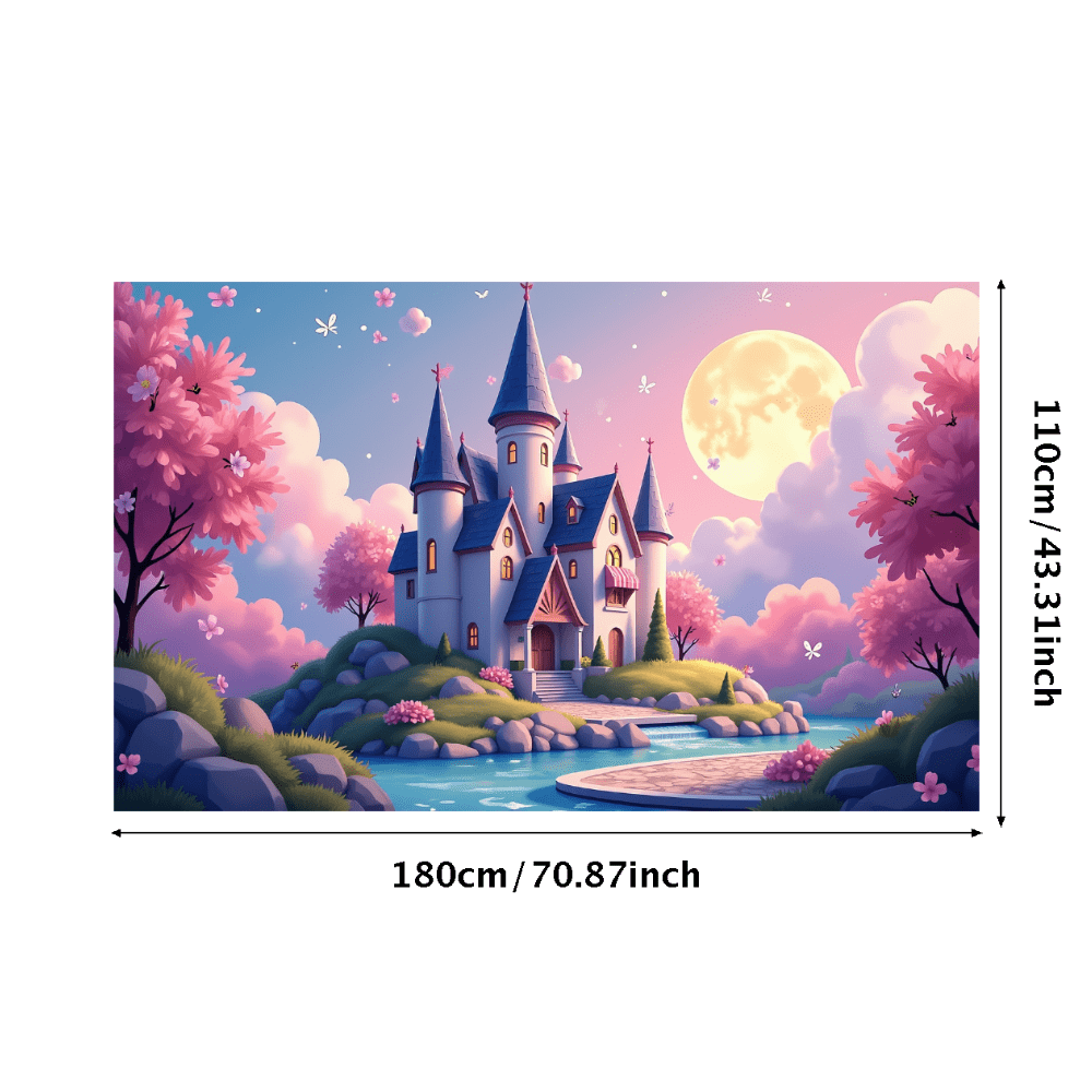 LUUFILx Fairytale Castle Backdrop Banner Photography Props Decorations ...