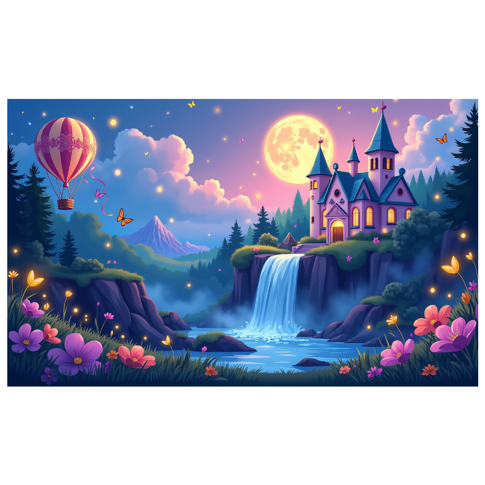 LUUFILx Fantasy Castle Backdrop Fairy Tale Theme for Birthday Party ...