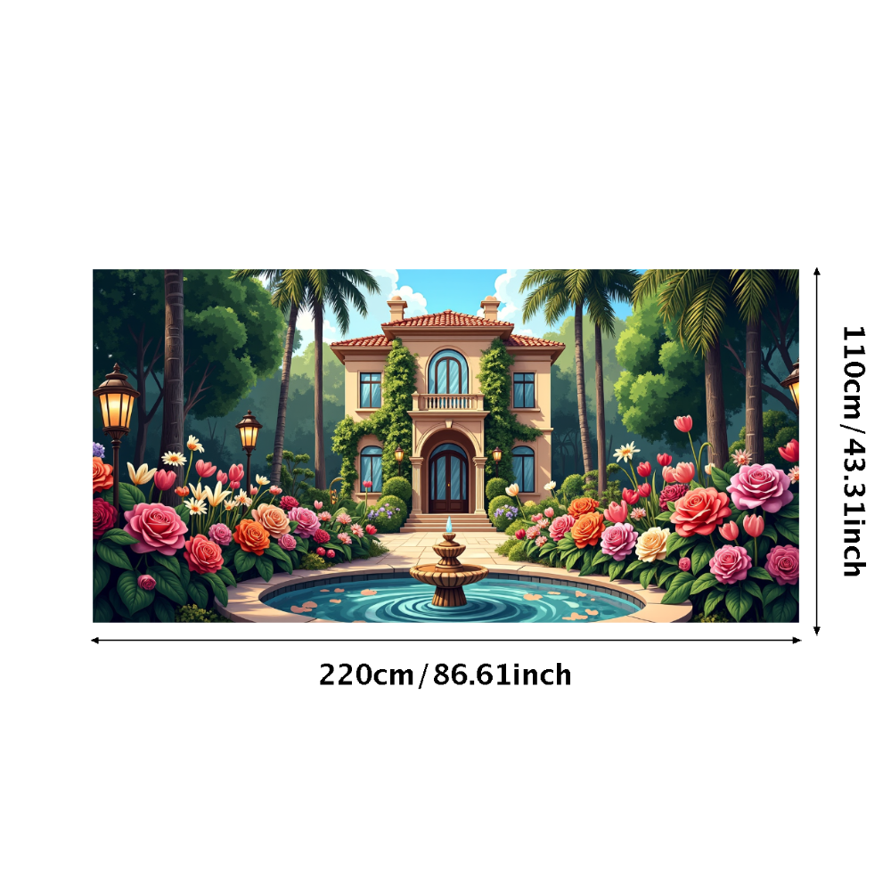 LUUFILx Fantasy Fairytale Backdrop With Enchanting Floral Pathway Ideal ...