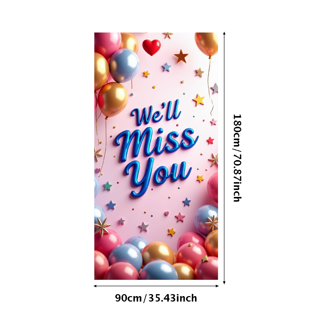 LUUFILx Farewell Decoration Backdrop Banner Party Supplies Confetti ...