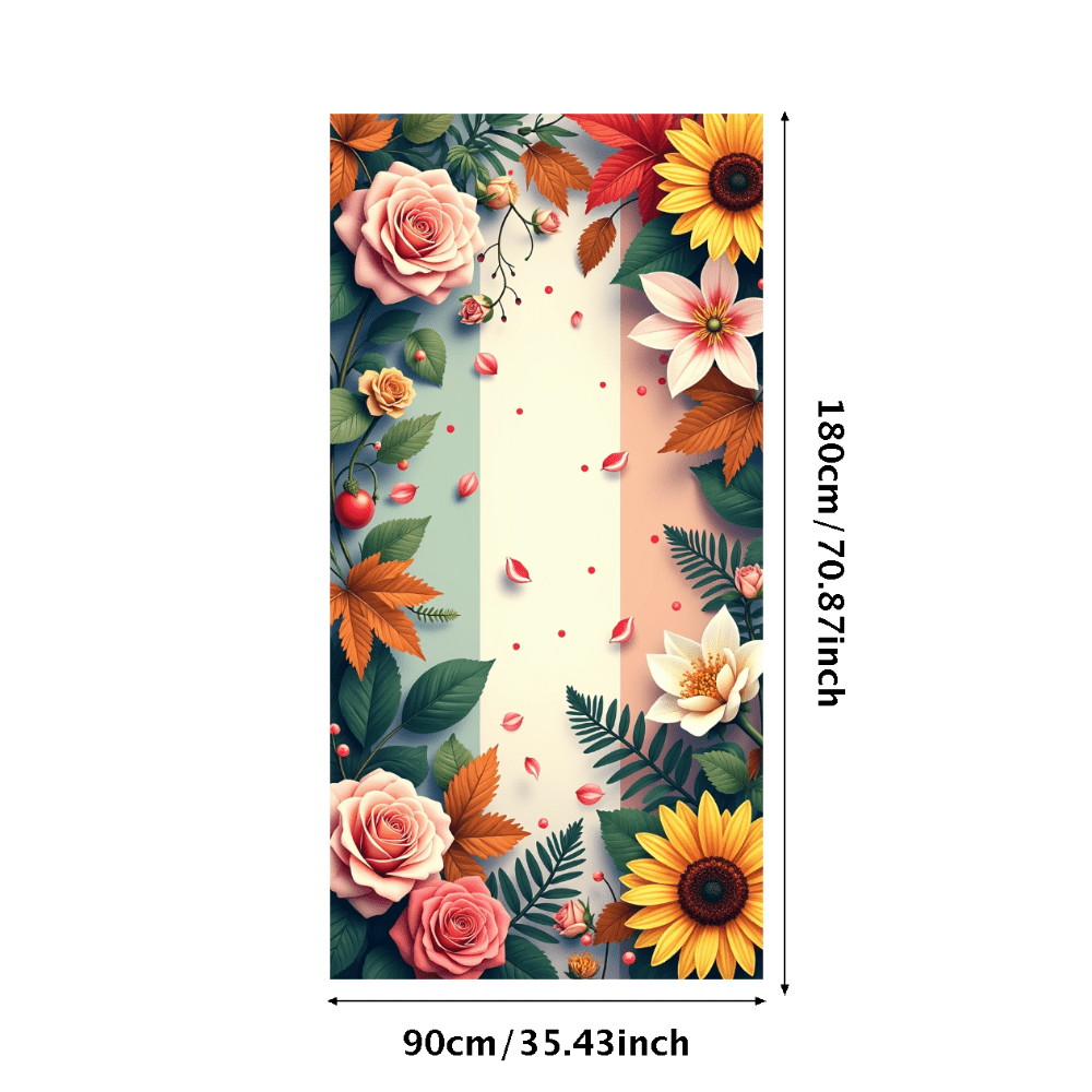 LUUFILx Floral Backdrop Flowers Banner Garden Party Wedding Decoration ...