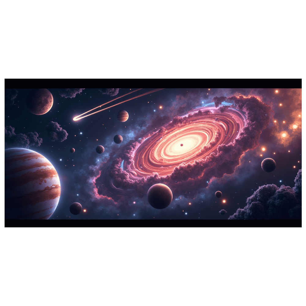LUUFILx Galaxy Space Banner Backdrop Cosmic Universe Birthday Party ...