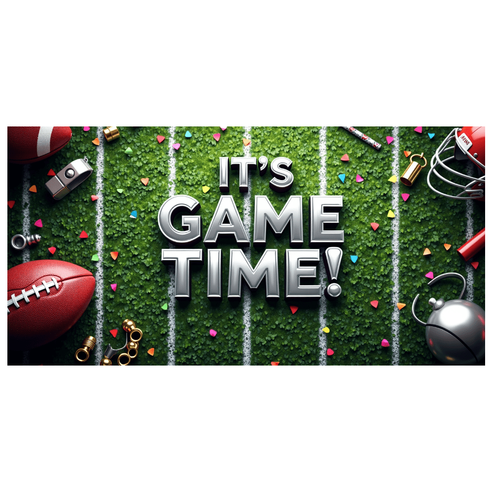 LUUFILx Game Day Party Backdrop Banner for Sports Events and ...