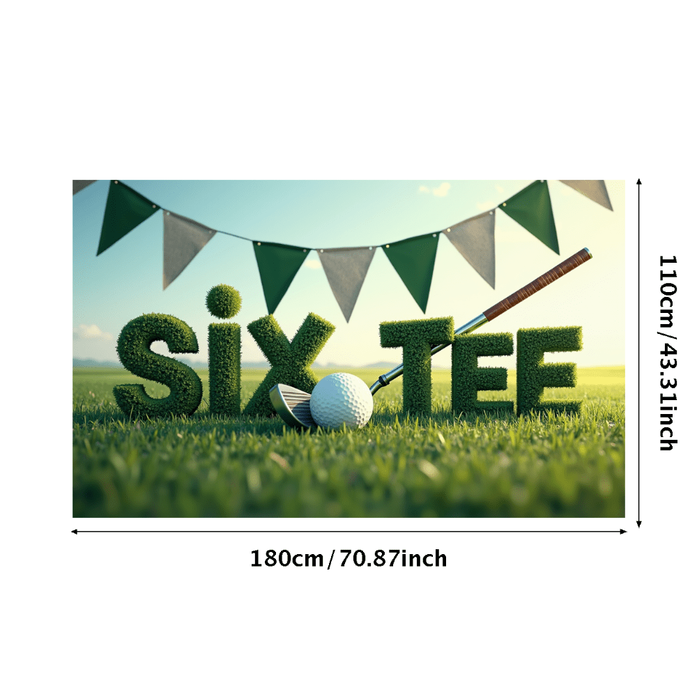 LUUFILx Golf Themed Triangular Banner Background, Golf Ball Club Flag ...