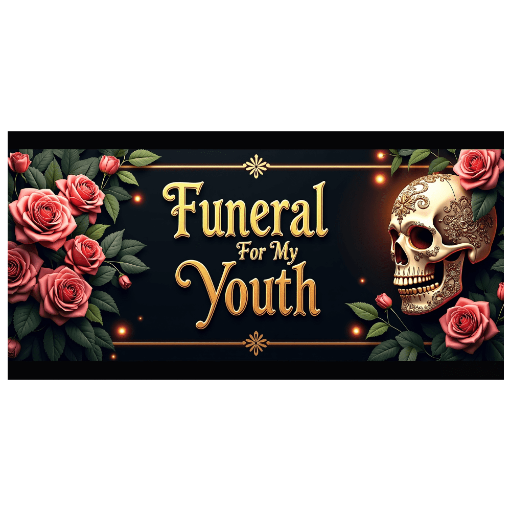 LUUFILx Gothic Funeral Banner Backdrop Decorative Floral Skull Youth ...