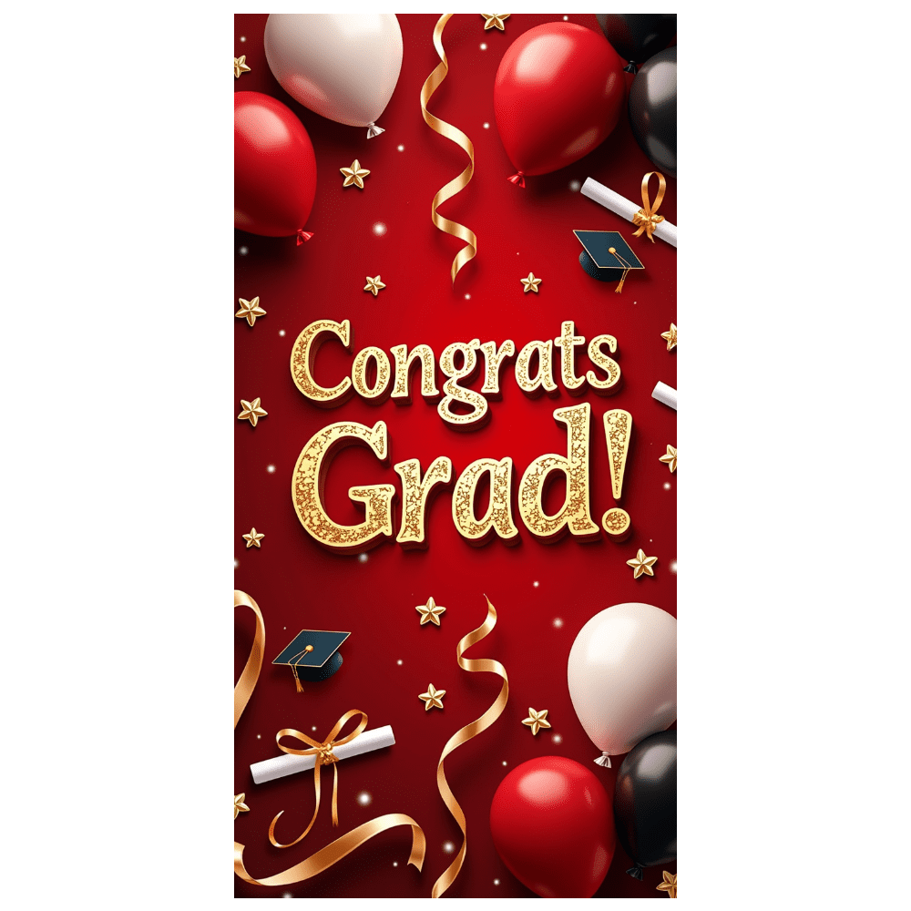 LUUFILx Graduation Congratulations Backdrop Conrats Grad Exhibition ...