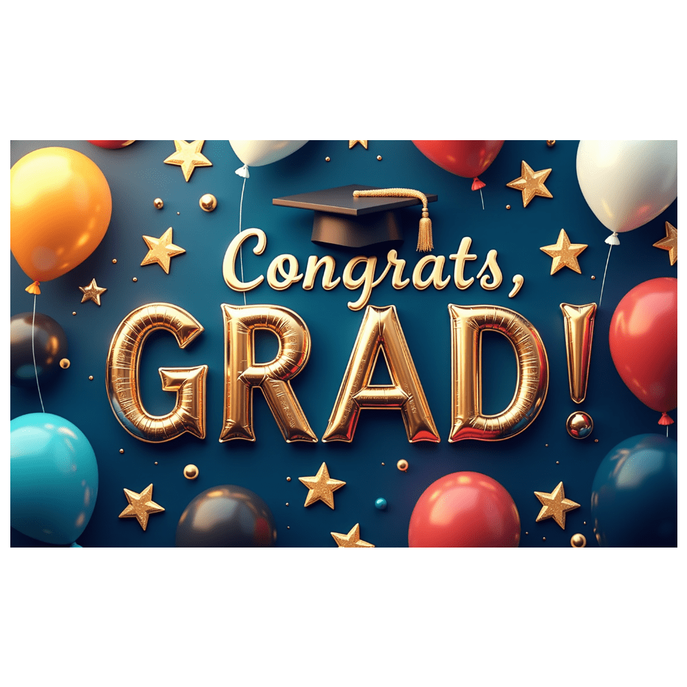 LUUFILx Graduation Party Backdrop Congrats Grad Graduation Decor ...