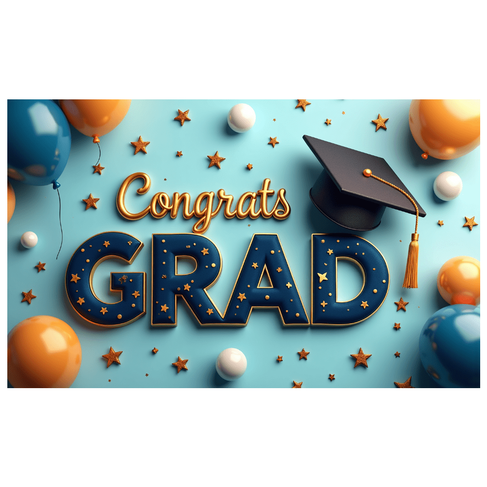 LUUFILx Graduation Party Backdrop Congrats Grad Graduation Decor ...