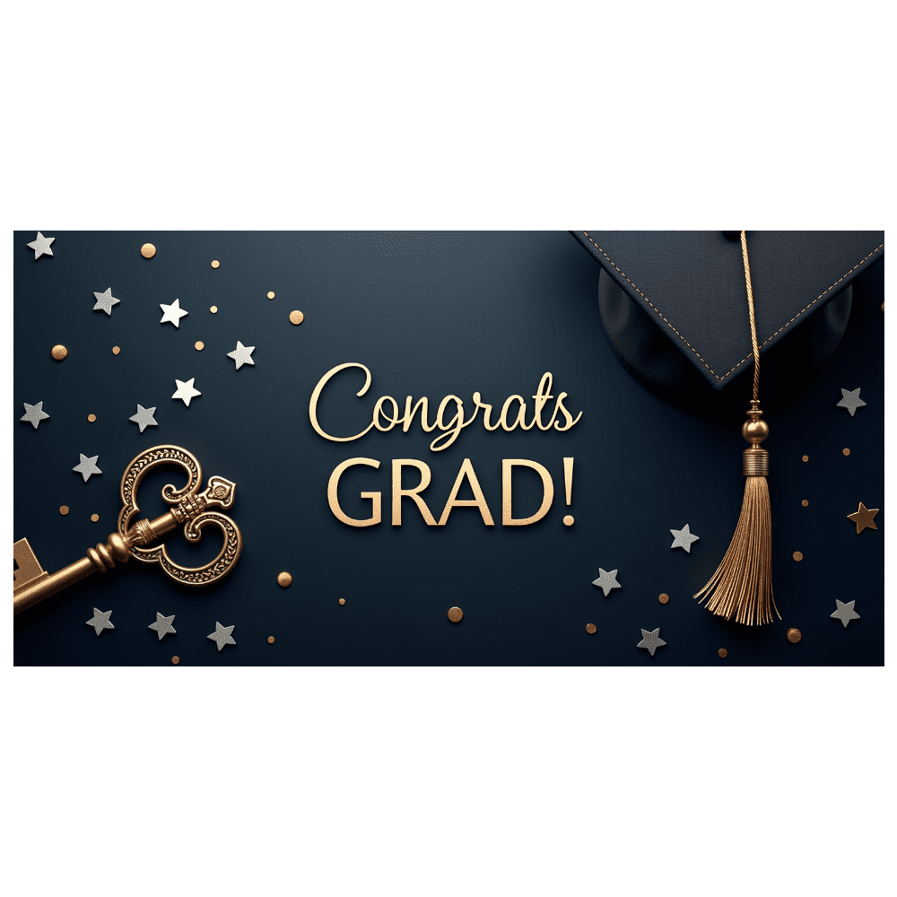 LUUFILx Graduation Party Backdrop Congrats Grad Graduation Decor ...