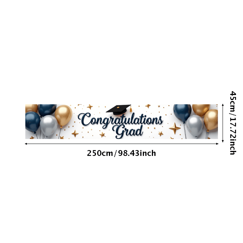 LUUFILx Graduation Party Decorations Graduation Banner with Balloons ...