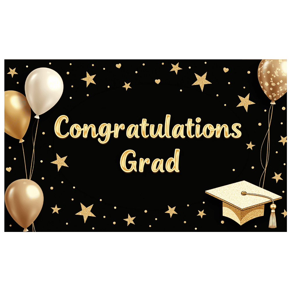 LUUFILx Graduation Party Decorations Graduation Banner with Balloons ...