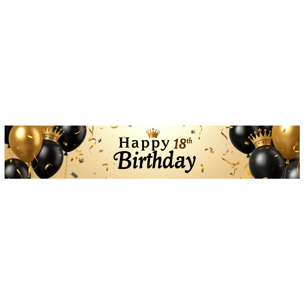 LUUFILx Happy 18th Birthday Balloon Banner Backdrop Decorations for ...