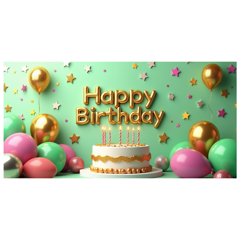 LUUFILx Happy Birthday Backdrop Banner Party Decoration Colorful ...