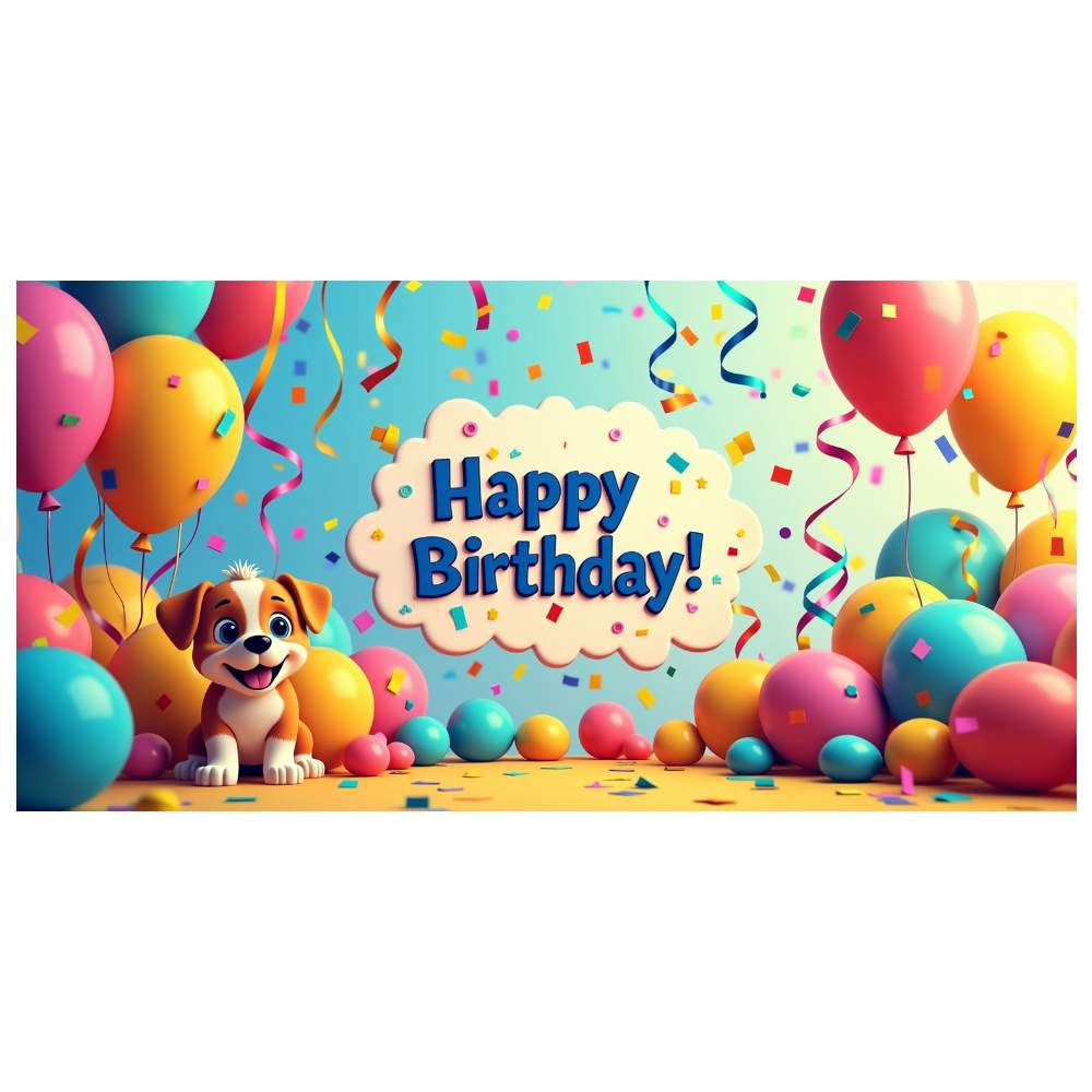 LUUFILx Happy Birthday Banner Backdrop Cake Party Supplies Photography ...