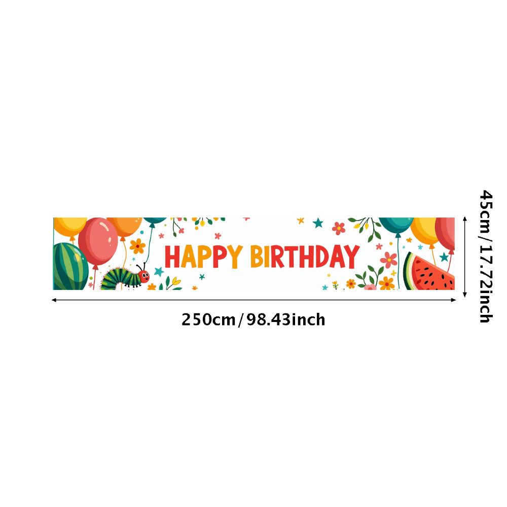 LUUFILx Happy Birthday Banner Backdrop Decoration Party Supplies ...