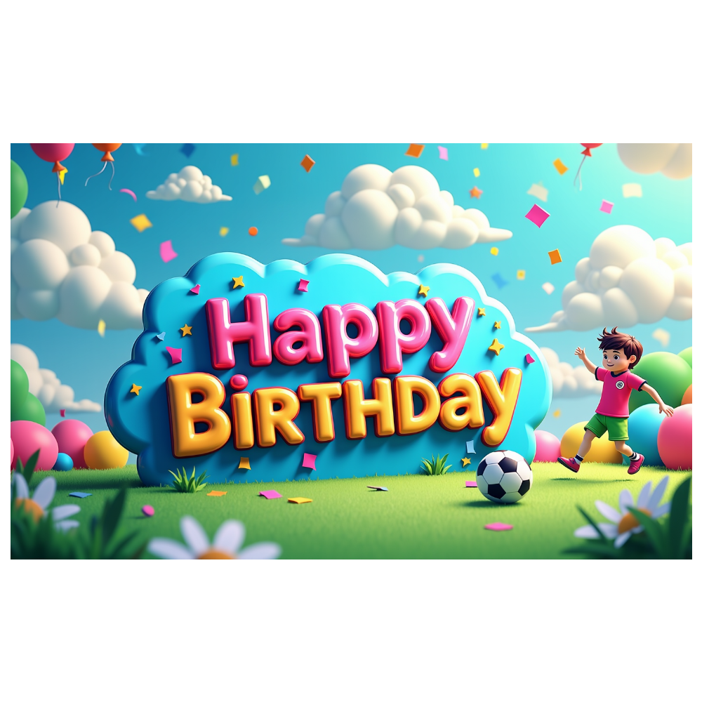 LUUFILx Happy Birthday Party Banner Backdrop Colorful Balloons for ...