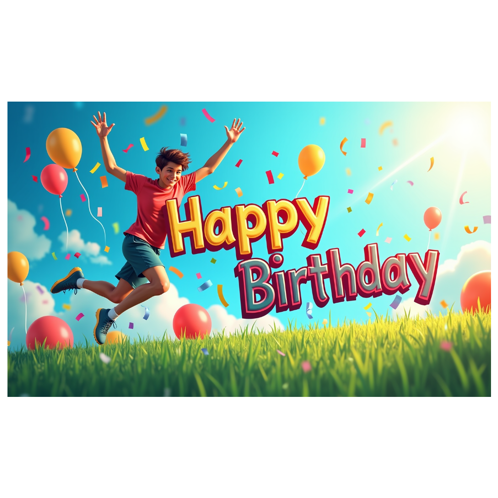 LUUFILx Happy Birthday Party Banner Backdrop Colorful Balloons for ...
