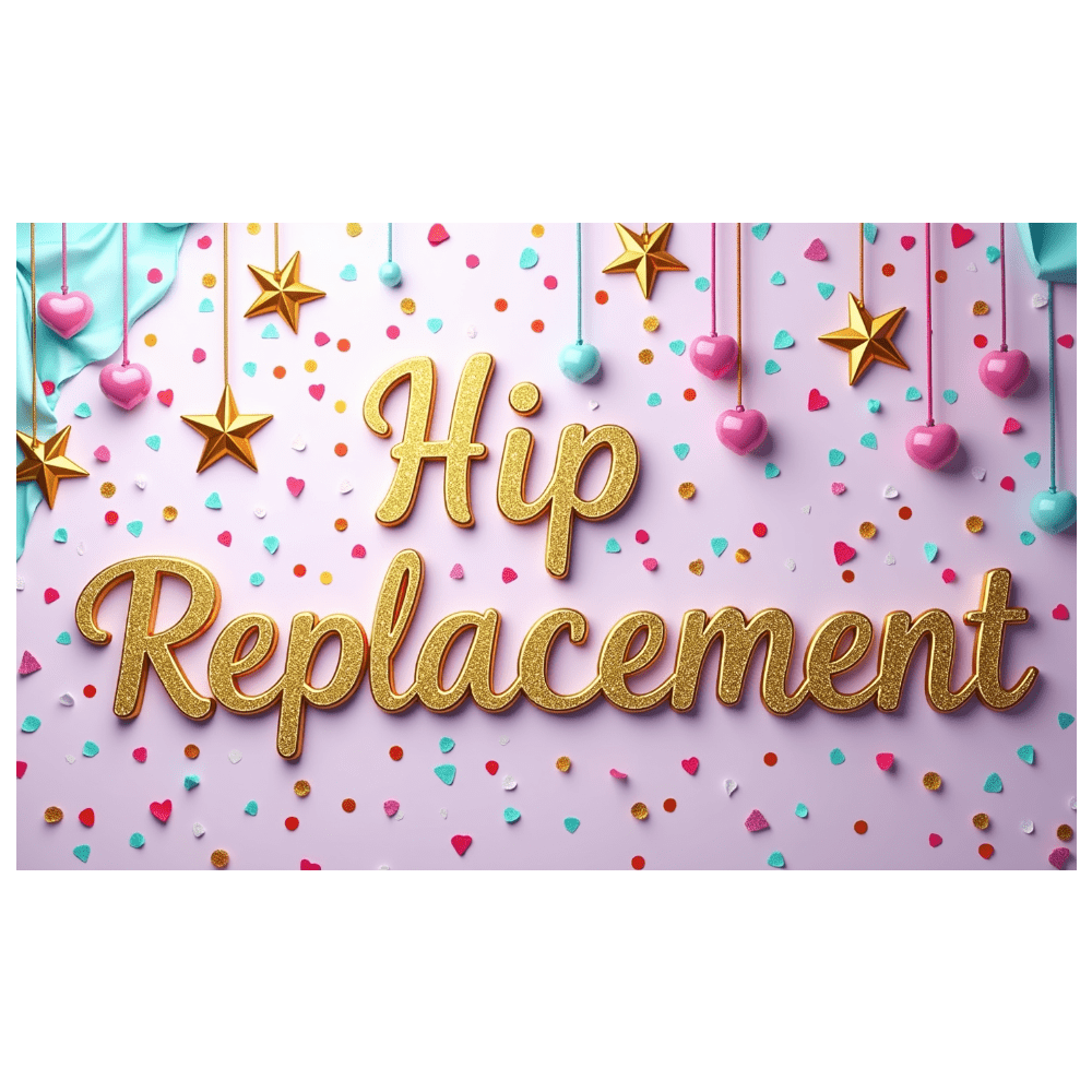 LUUFILx Hip Hip Replacement Celebration Banner Party Decorations ...