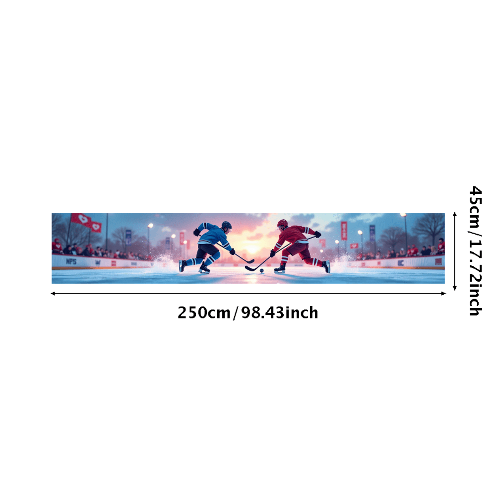 LUUFILx Hockey Game Banner Rink Backdrop Outdoor Sports Background Ice ...