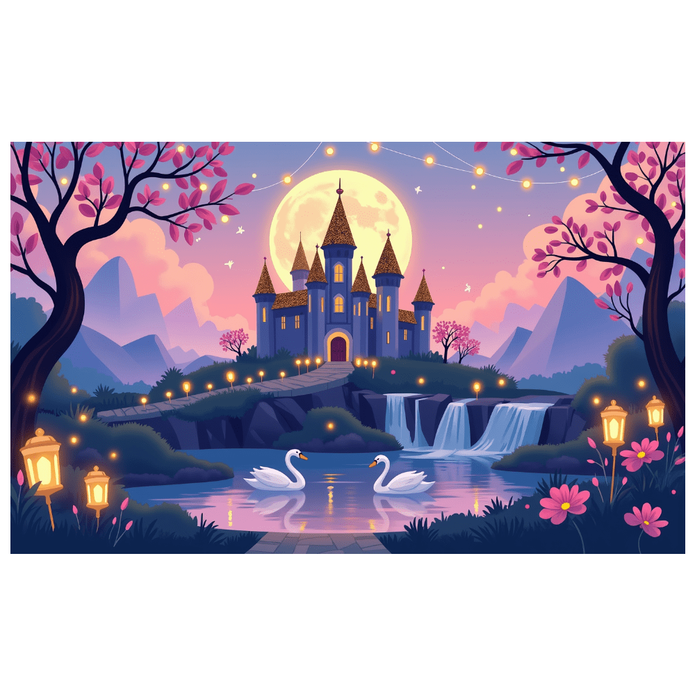LUUFILx Magical Castle Backdrop Banner for Photography and Party ...