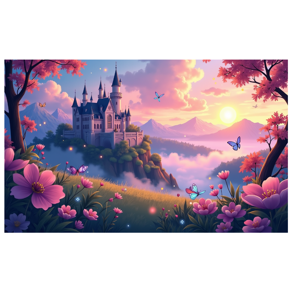 LUUFILx Magical Castle Backdrop Banner for Photography and Party ...