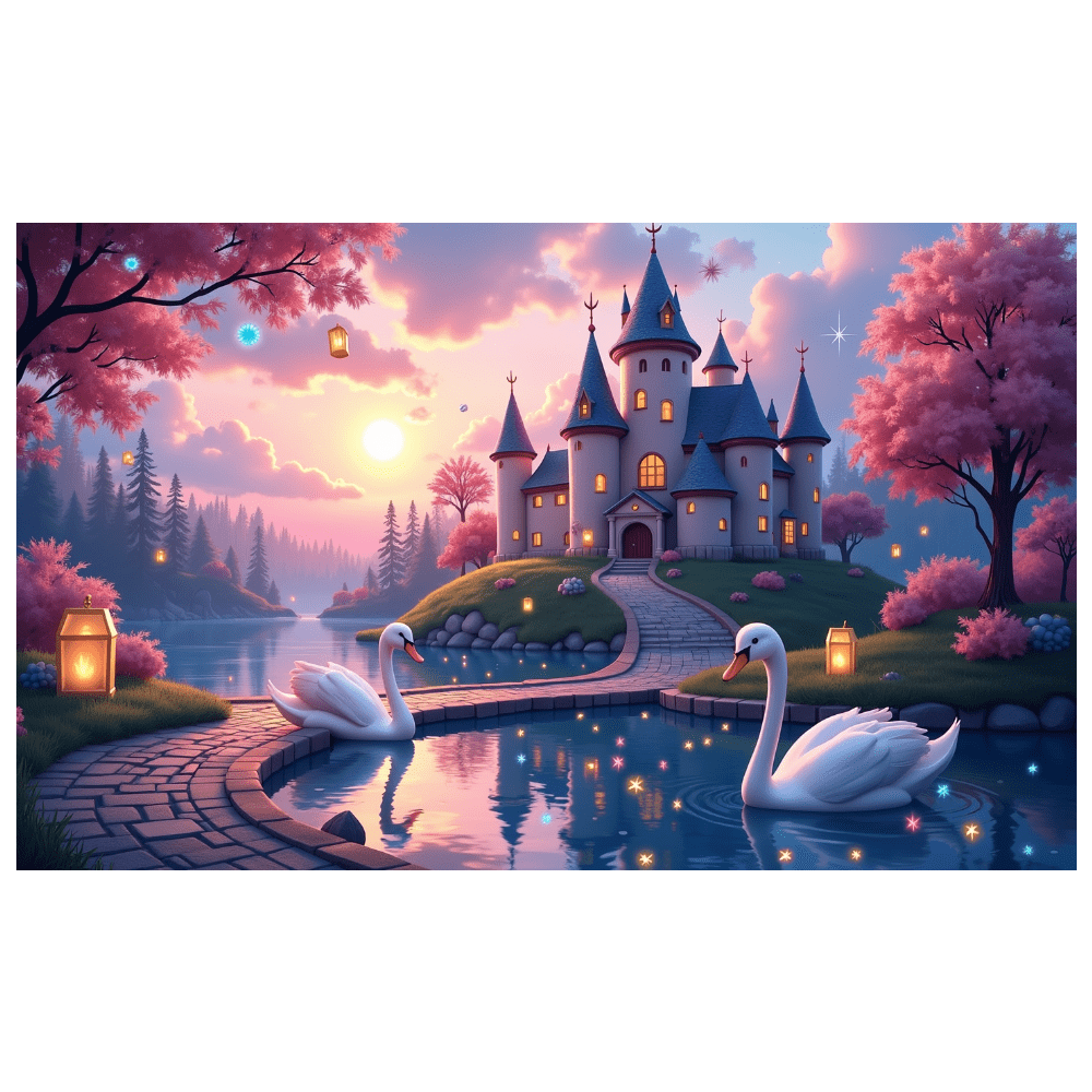 LUUFILx Magical Castle Backdrop Banner for Photography and Party ...