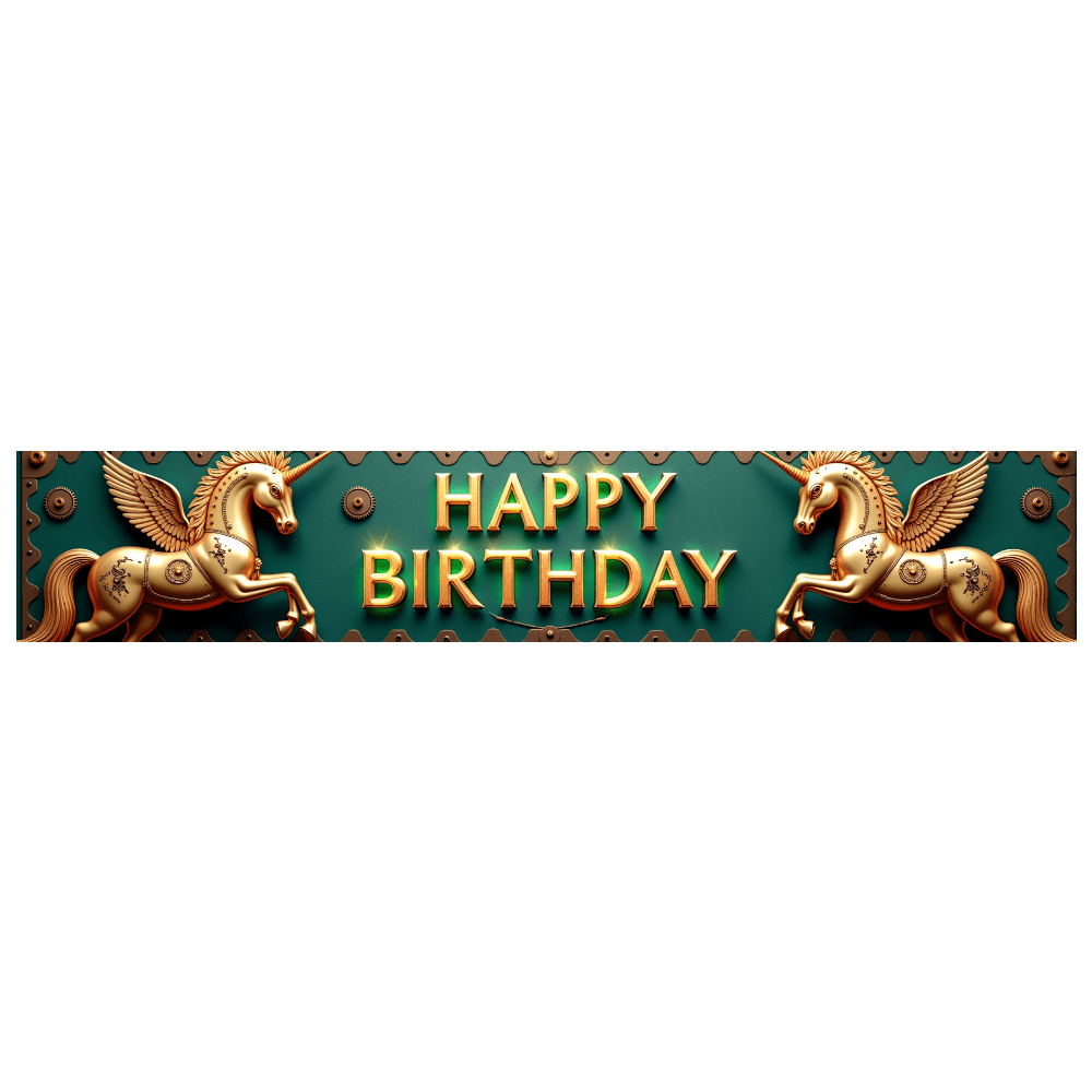 LUUFILx Magical Unicorn Themed Happy Birthday Banner Party Decoration ...