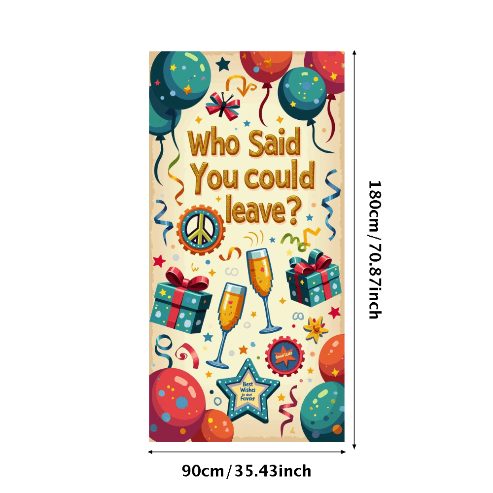 LUUFILx Metallic Lettering Banner with Peace Sign Decor Party ...