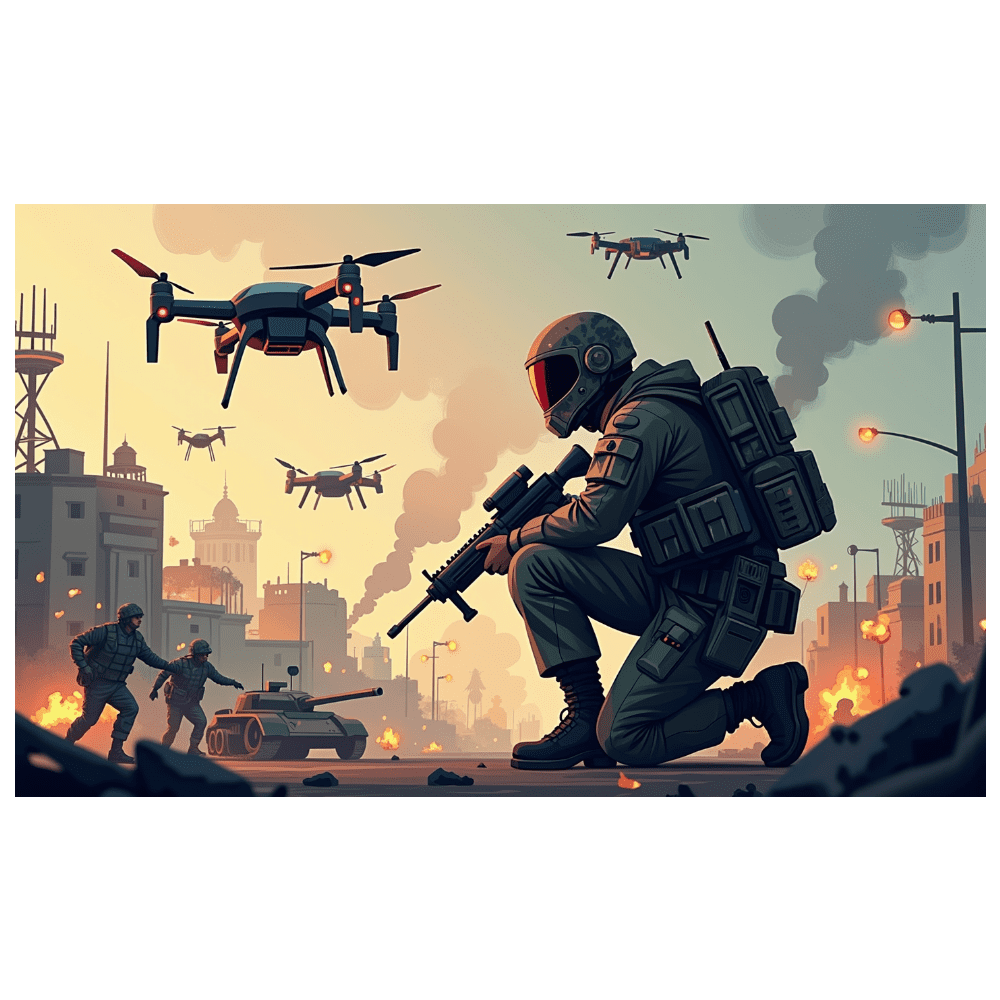 LUUFILx Military Action Backdrop Banner for Event Decor or Game Room ...