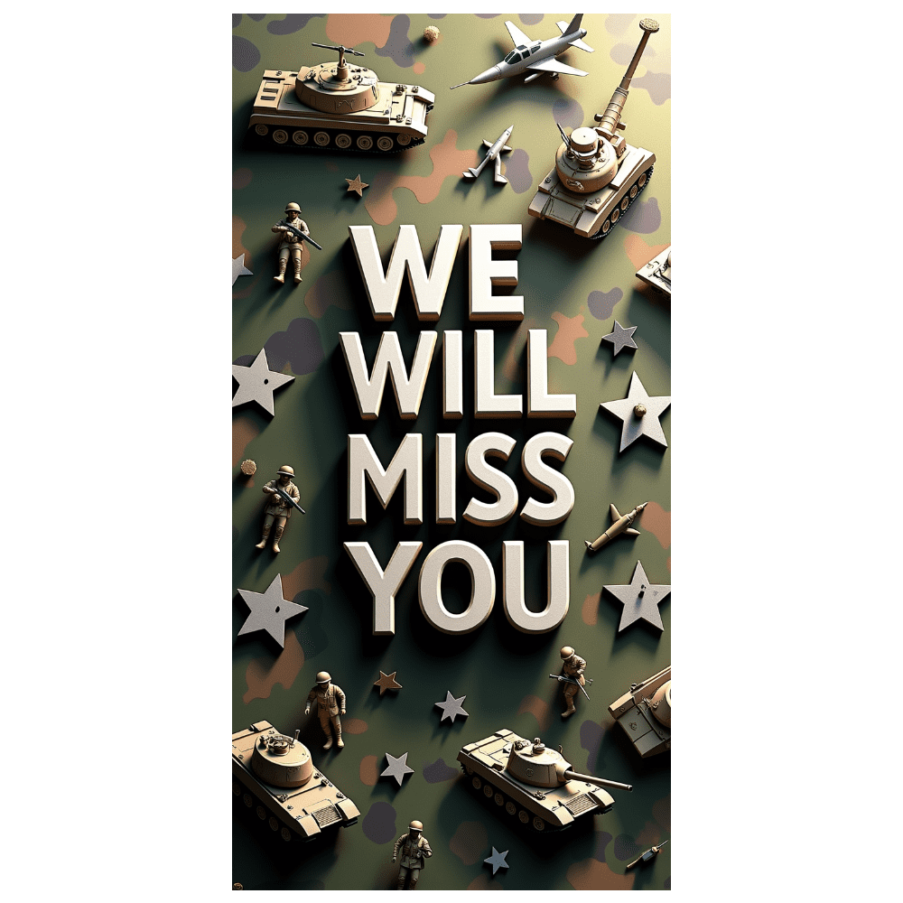 LUUFILx Military Themed Background Banner with Planes Tanks Soldiers ...