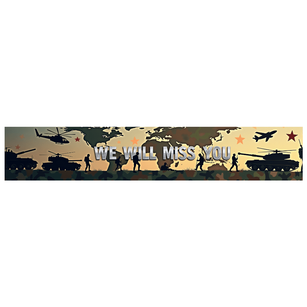 LUUFILx Military Themed Background Banner with Planes Tanks Soldiers ...