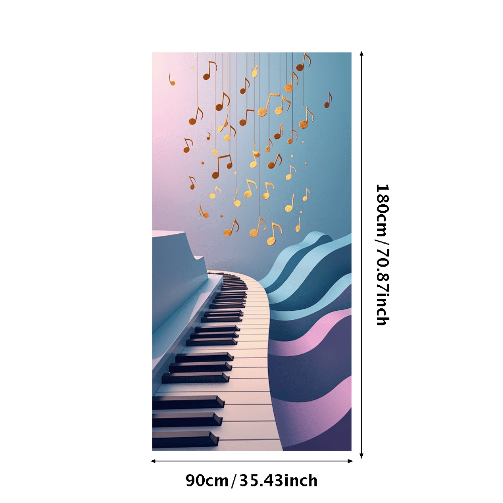 LUUFILx Musical Piano Keys Theme Backdrop Banner for Music Party ...