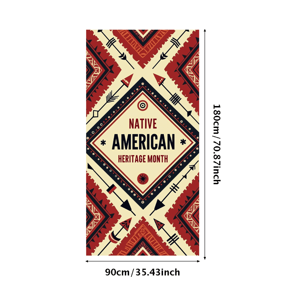 LUUFILx Native American Month Celebration Banner Feather Design ...
