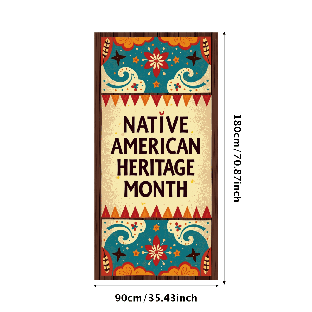 LUUFILx Native American Month Celebration Banner Feather Design ...