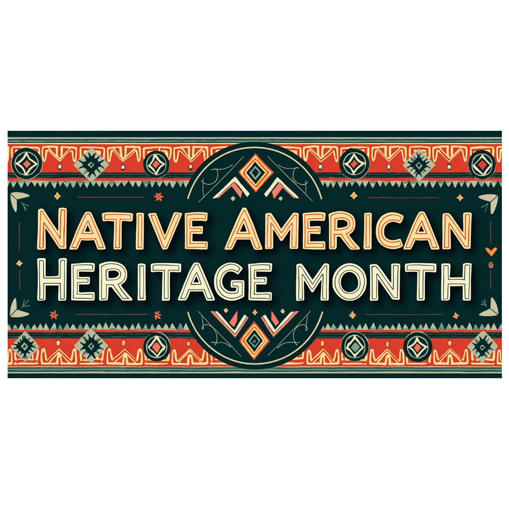 LUUFILx Native American Month Celebration Banner Feather Design ...