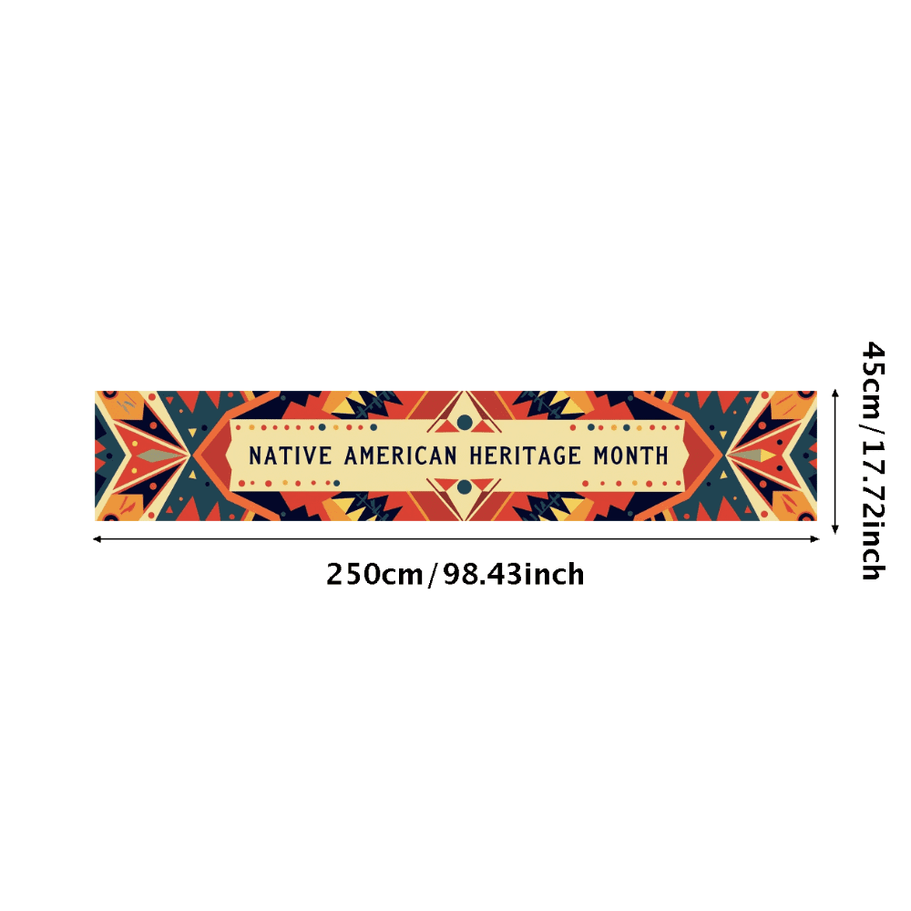 LUUFILx Native American Month Celebration Banner Feather Design ...
