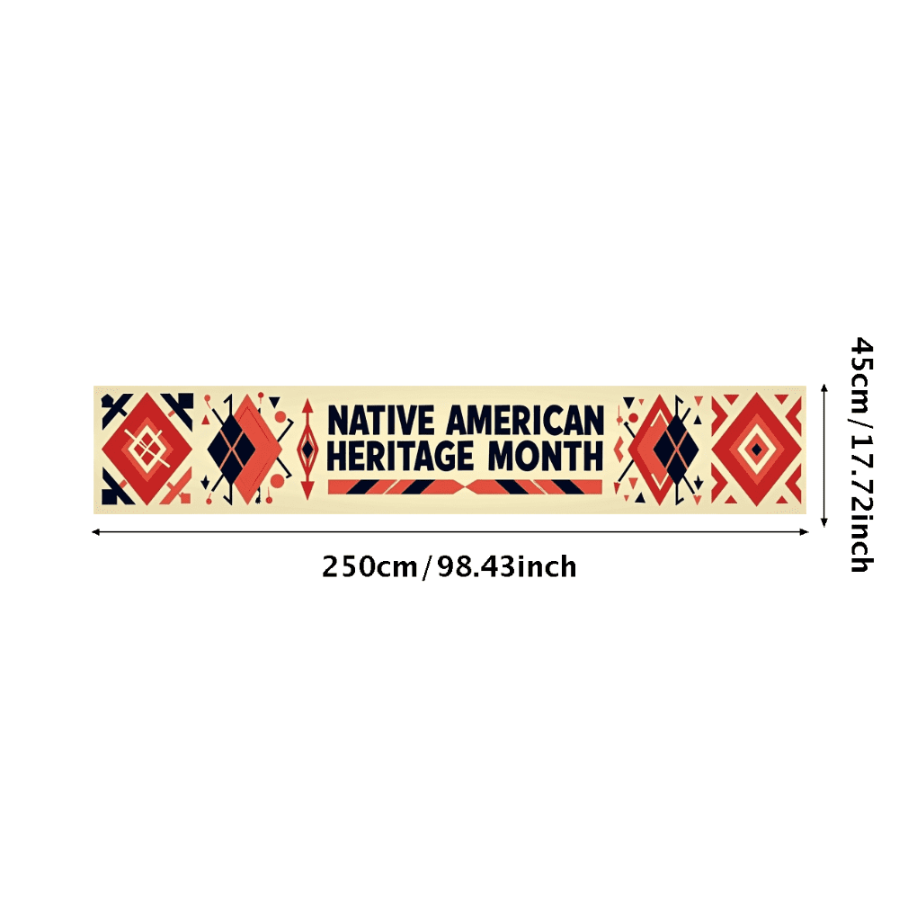 LUUFILx Native American Month Celebration Banner Feather Design ...