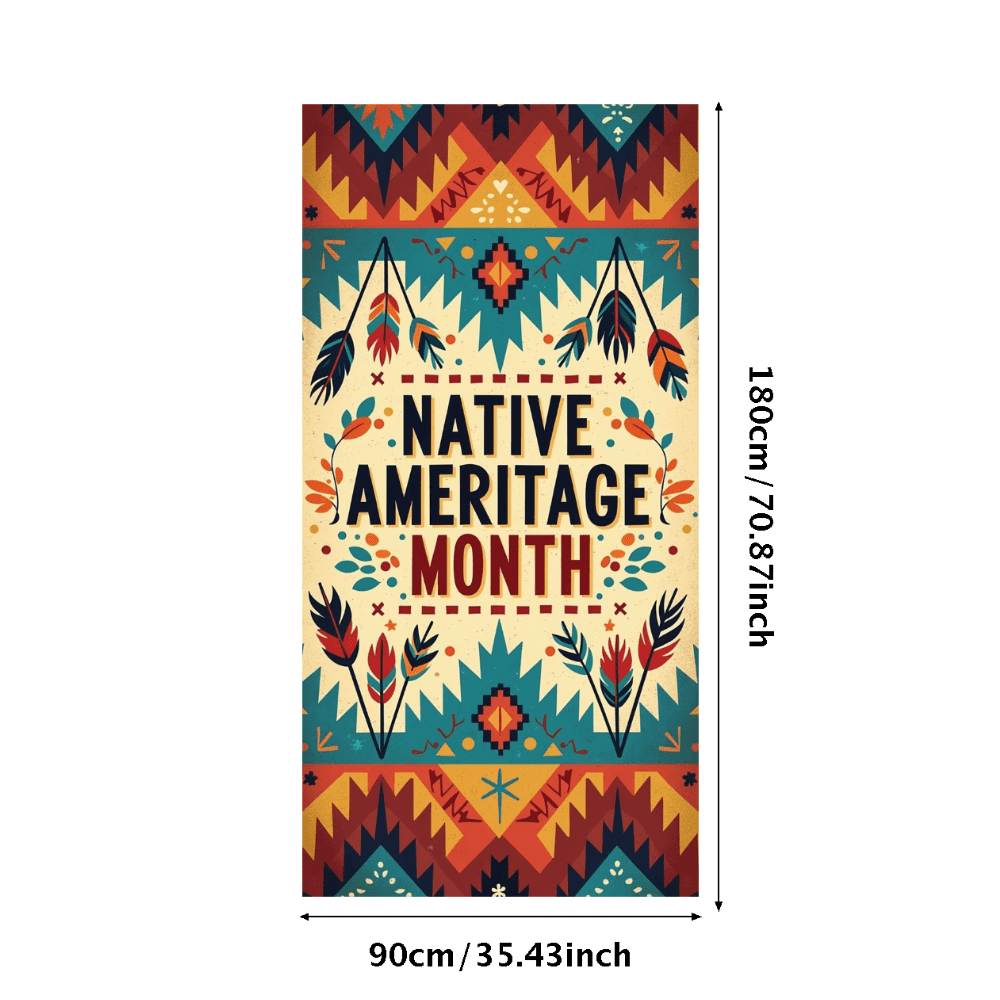 LUUFILx Native American Month Celebration Banner Feather Design ...