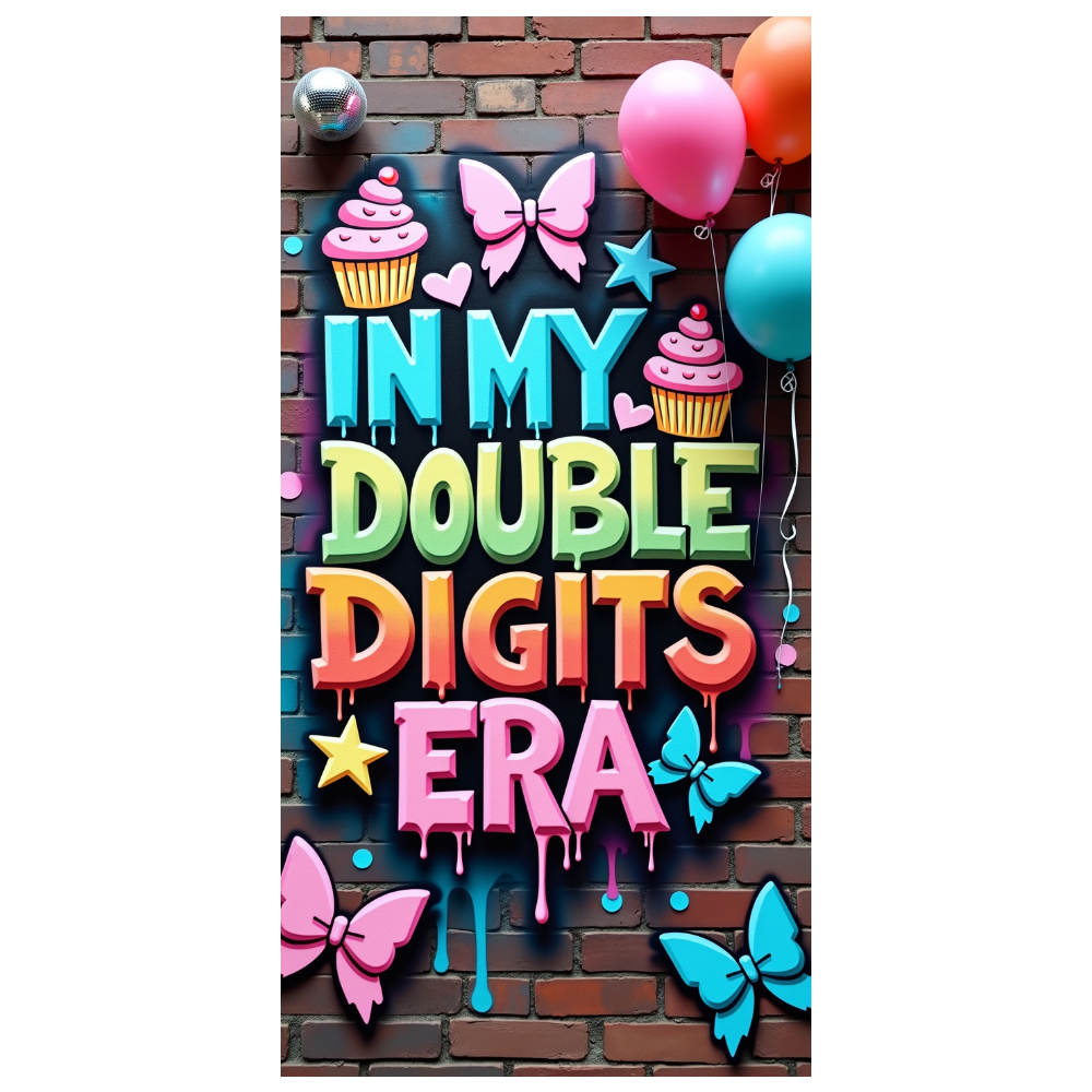 LUUFILx Neon Style Birthday Banner in My Double Digits Era with ...