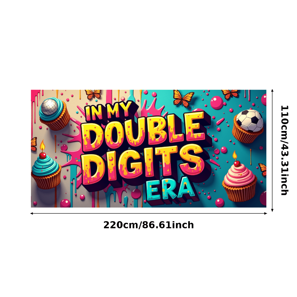 LUUFILx Neon Style Birthday Banner in My Double Digits Era with ...