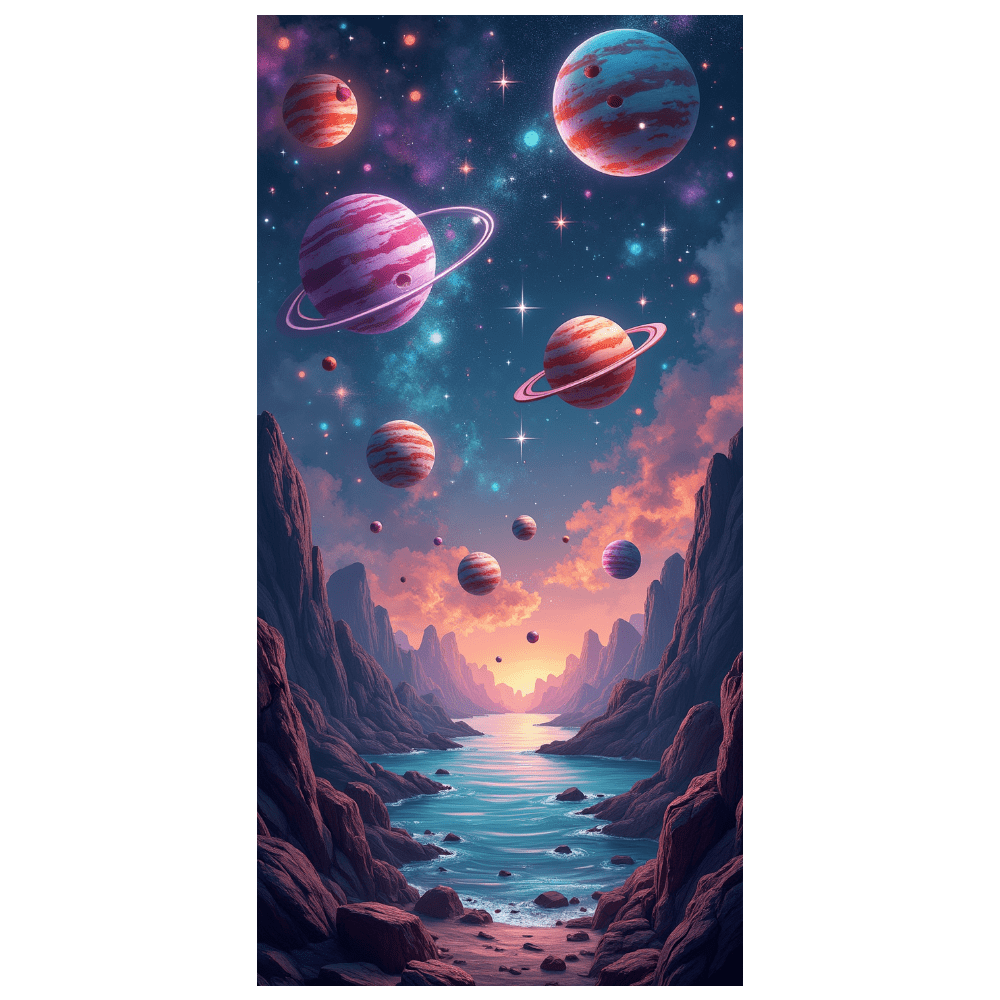 LUUFILx Outer Space Planetary Backdrop Galaxy Photography Prop Cosmic ...