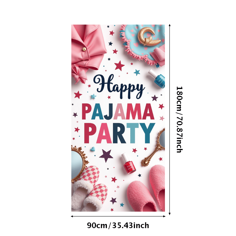 LUUFILx Pajama Party Backdrop Pajama Party Banner Background Happy ...