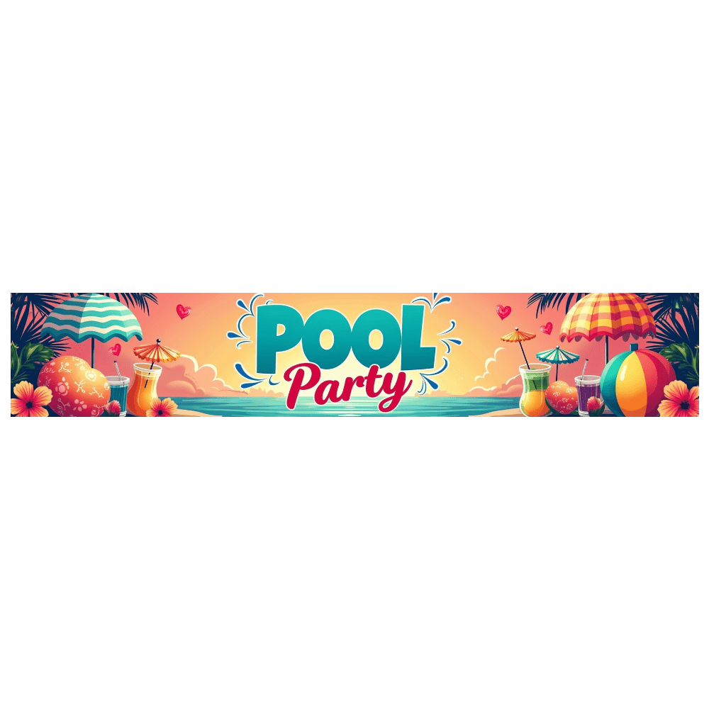 LUUFILx Pool Party Photography Props Backdrop Beach Summer Outdoor ...
