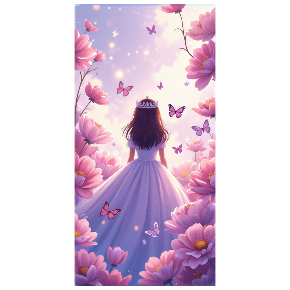 LUUFILx Princess Fairy Tale Backdrop Banner with Pink Floral Theme for ...